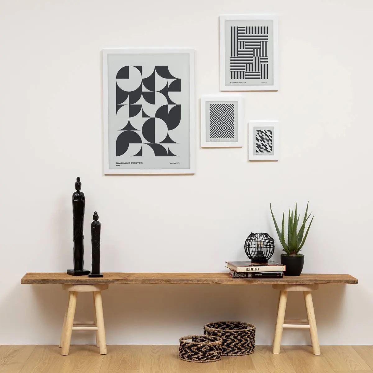 Atmosphera Woody Side Stool - Pauwlowna wood - diameter 28xH41 cm ...