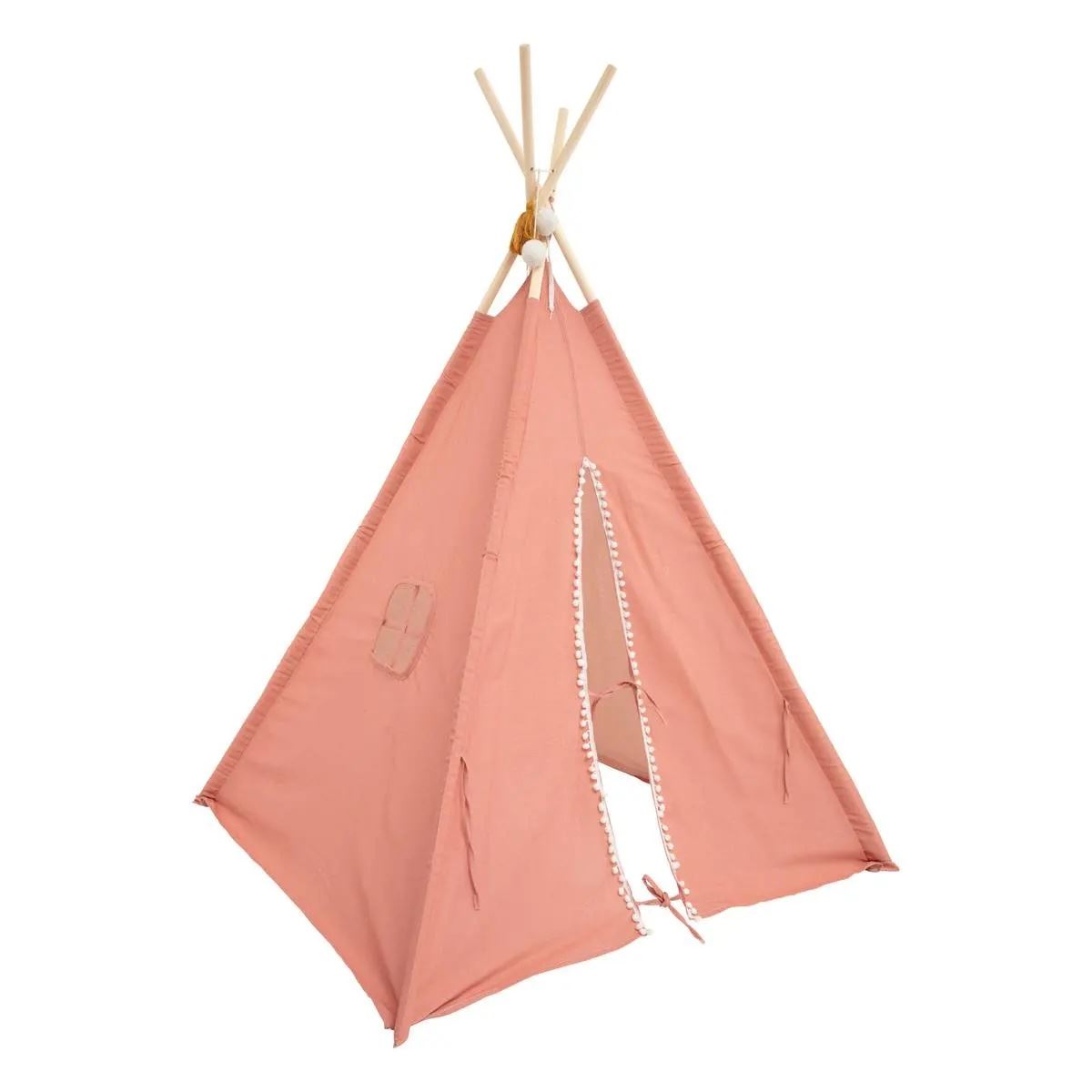 Atmosphera Tipi Play Tent - Berlingot - 120 x 120 x 160 cm - Salmon ...