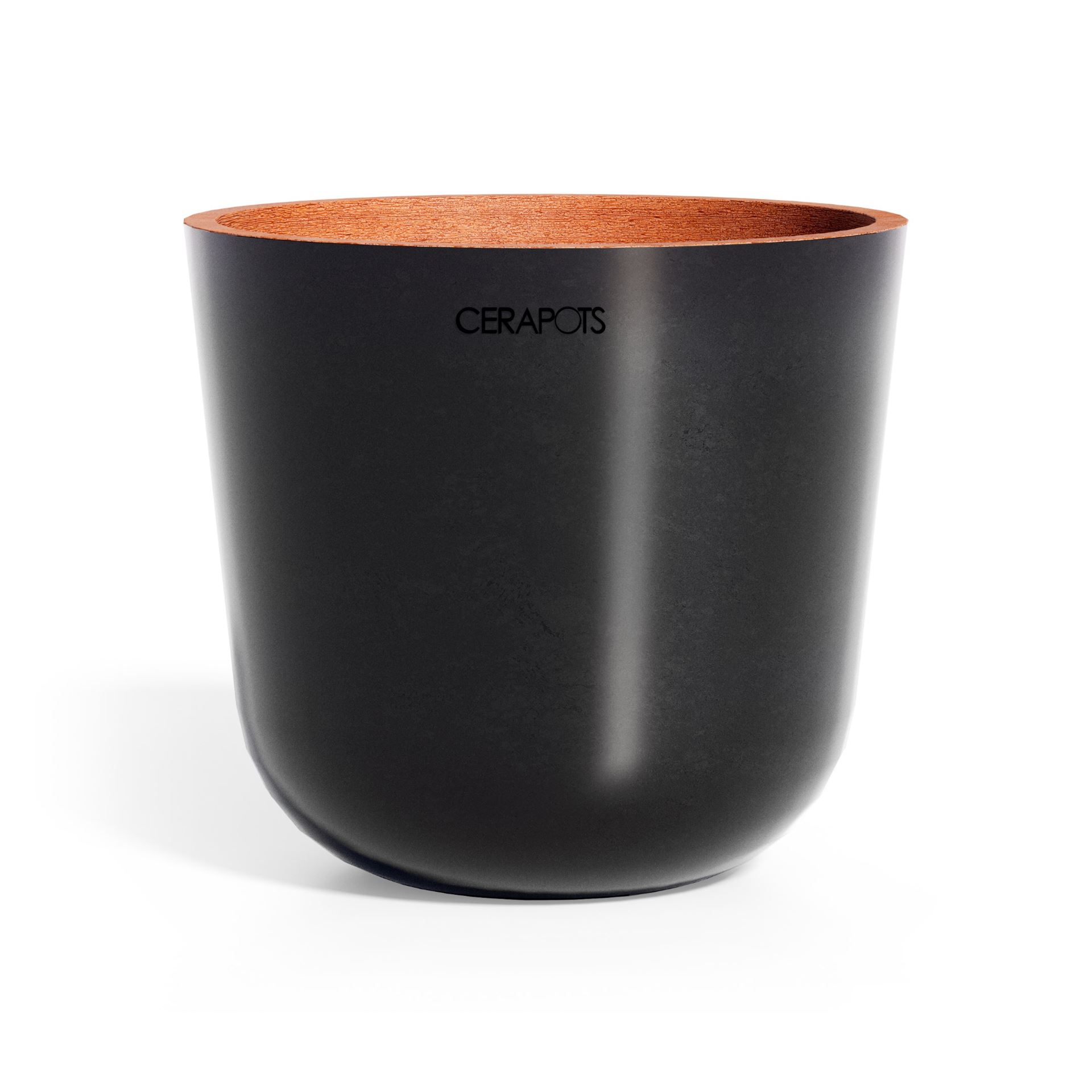 Cerapots Bolin 25 Midnight – Rond – Zwart – 25x25x22 cm – Keramiek Uit ...