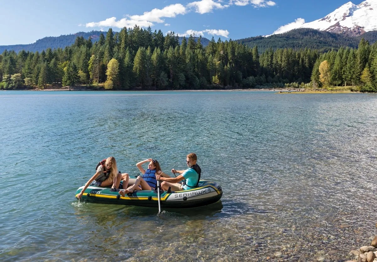 Intex Seahawk 3 Inflatable Boat Set - 3 Persons - 295x137 cm - 3 Air ...